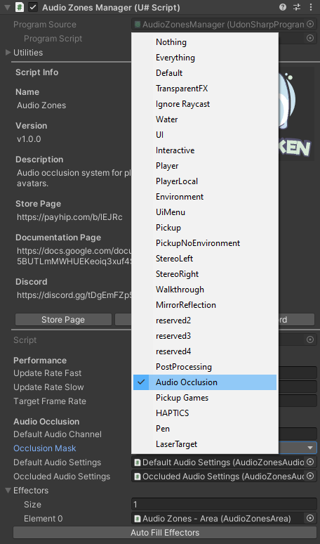 Documentation - Audio Zones
